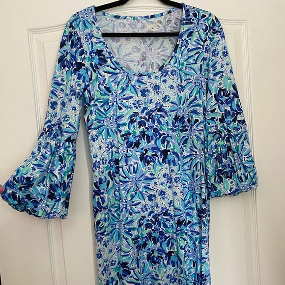 Lilly Pulitzer | Dresses | Lilly Pulitzer Carlisle Dress In Iris Blue ...